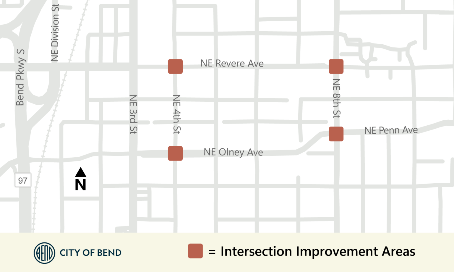 Olney and Revere Intersections - City of Bend